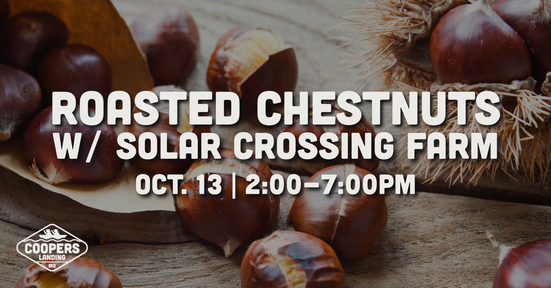 Fresh Roasted Chestnuts - Cooper's Landing, MOCooper's Landing, MO